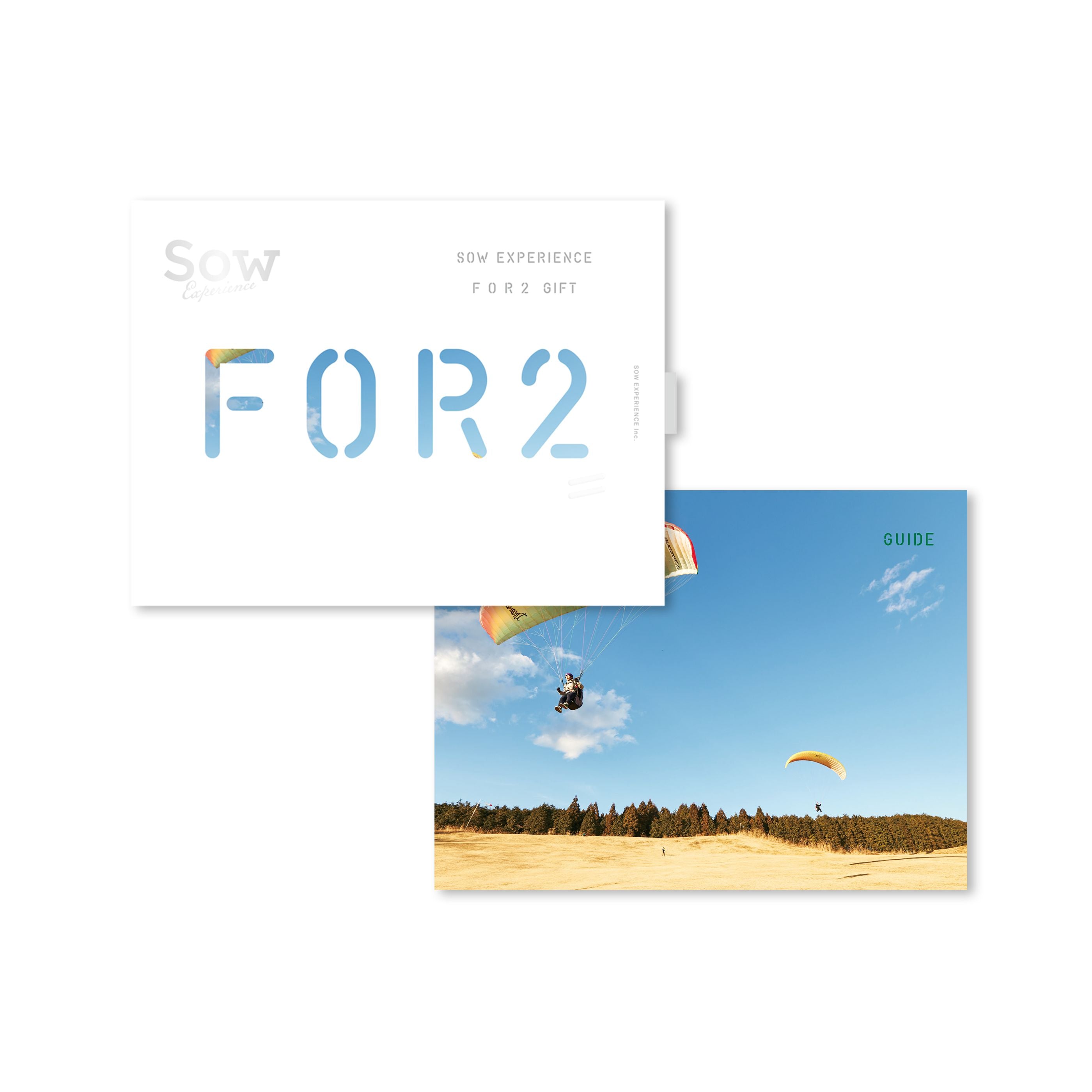 SOW EXPERIENCE《体験ギフト》FOR2ギフト（GREEN） – アニクリオンラインストア